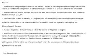 How to Draft a Statutory Demand - Form 509H - Stonegate Legal